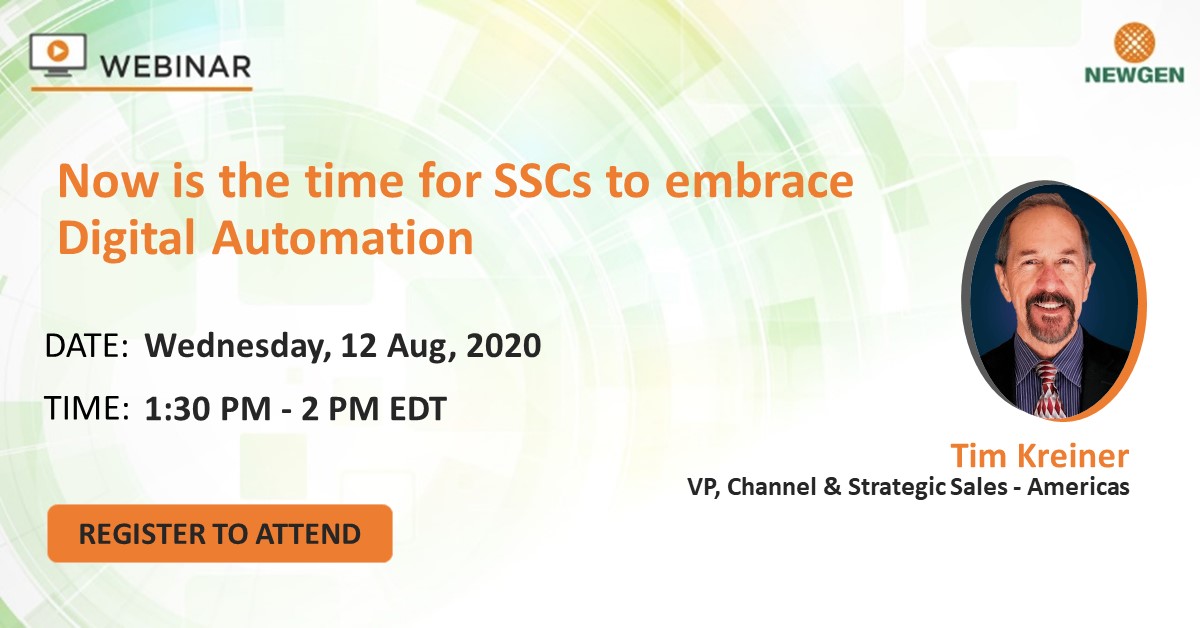 Webinar: Now is the time for SSCs to embrace Digital Automation